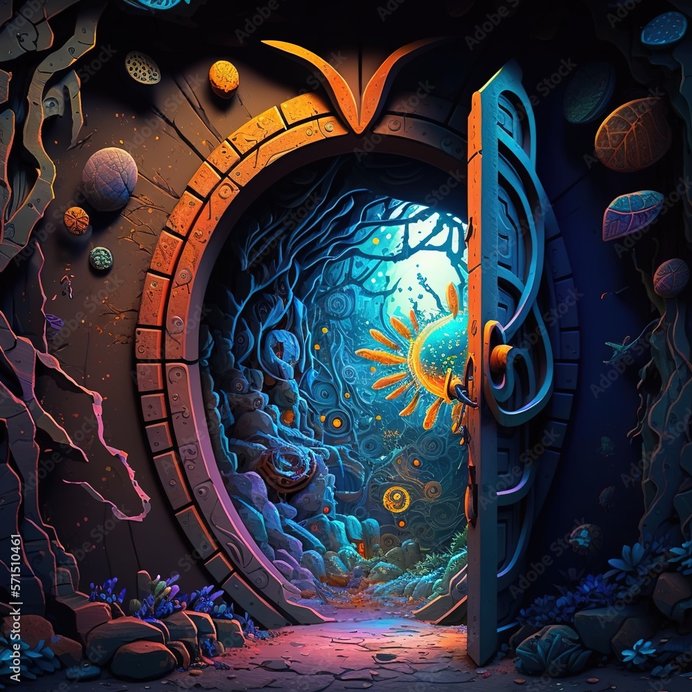 interdimensional gate that connects between our world and another world ...