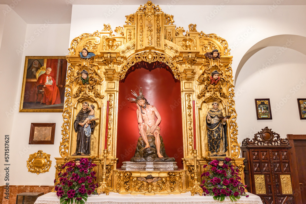 Seville, Spain - January 4, 2023: Image of the Christ of Humility and ...
