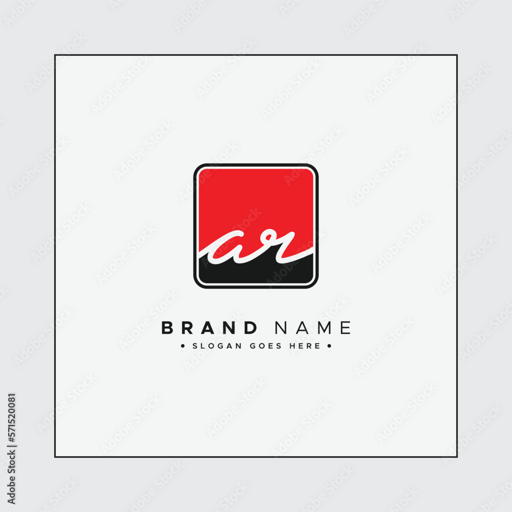 AR Signature Logo - Handwritten Vector Logo Template for AR Alphabet ...