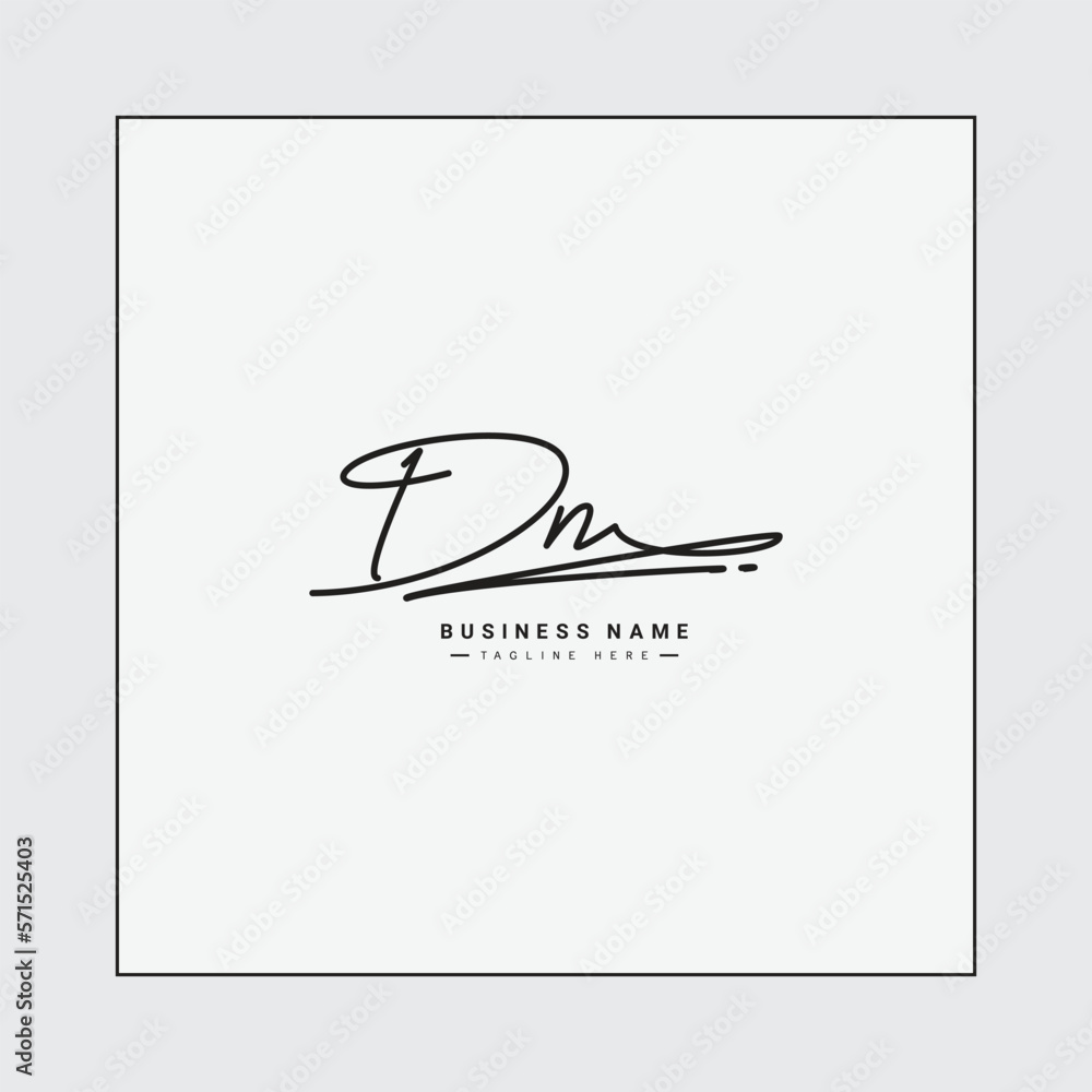 DN Handwritten Signature logo - Vector Logo Template for Beauty ...