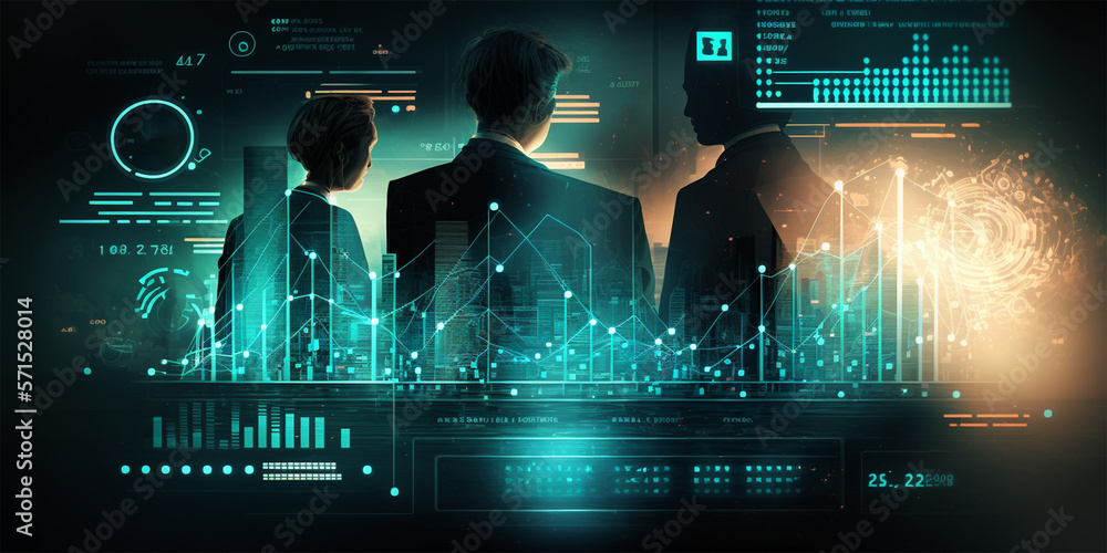 Smart city and abstract dot point connect with gradient line and ...