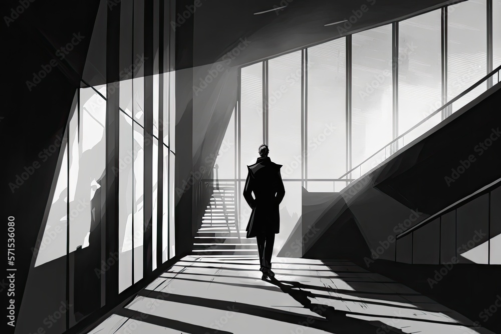 From an architectural standpoint, people the architecture's sloping ...