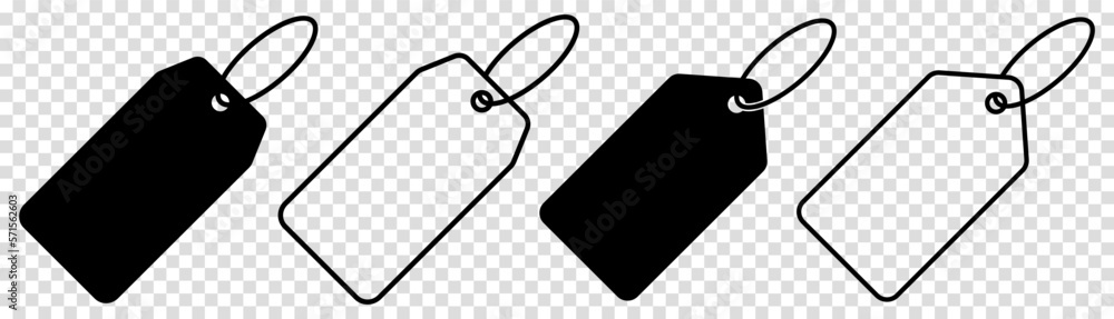 Price tag icons. Design for web and mobile app. Vector illustration ...