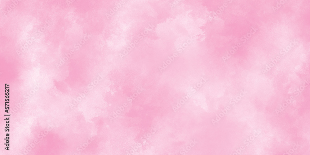 Pastel color Splashes Of Paints watercolor stains on pink background ...