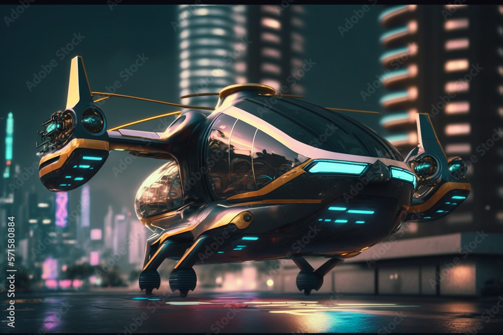 Future of urban air mobility, city air taxi, UAM urban air mobility ...