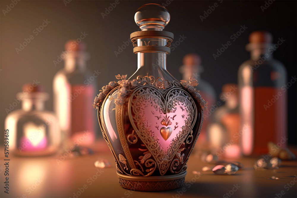 love potion bottle, magical. love spell, enchantments, school of magic ...