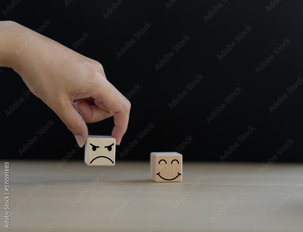 Dissatisfied customer experience concept, unhappy business customer ...