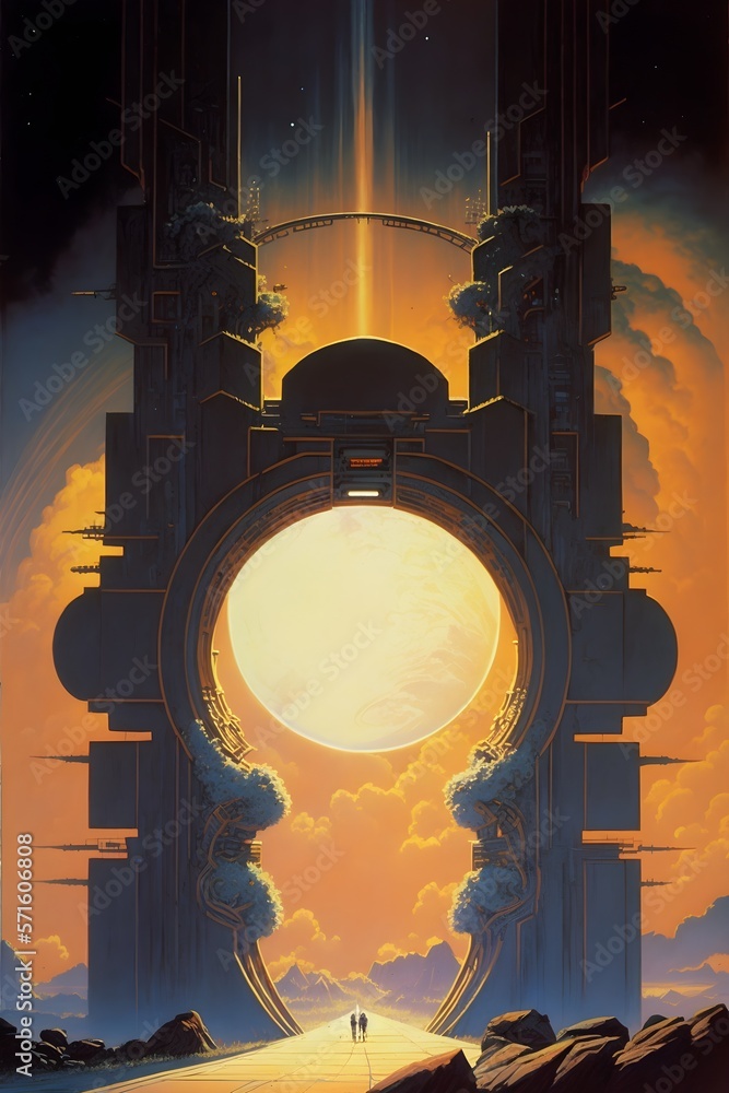 Gateway to the Future: A Spectacular Giant Portal Tower of Futuristic ...