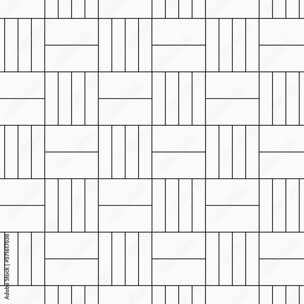 Linear Vector Pattern Repeating Thin Line On Square Shape In Monochrome Styles Pattern Is