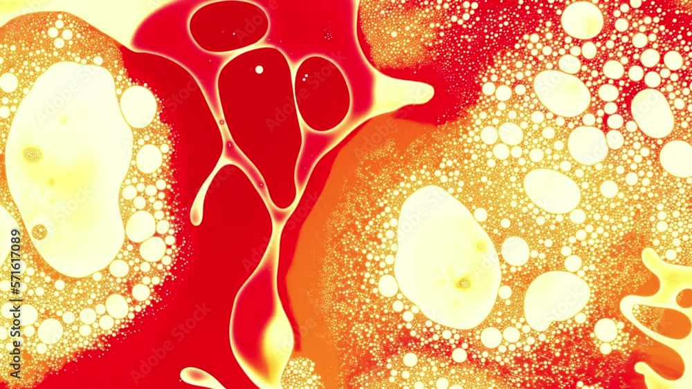 Fantastic structure of bubbles, chemical reactions. Chaotic motion ...