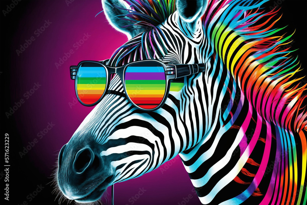 Cool Neon Zebra Backgrounds