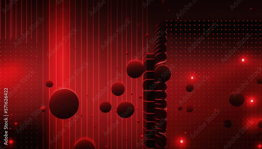 Red Technology Background Stock Illustration | Adobe Stock