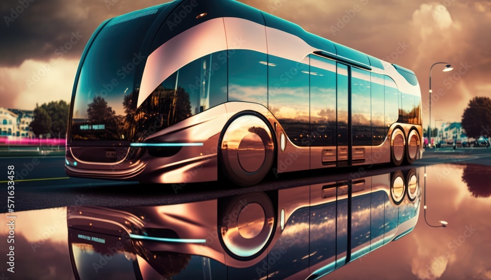 Future Urban Autonomous Public Transportation: AV City Bus Background ...