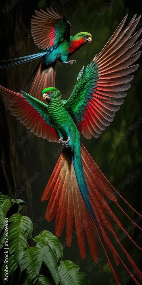 Quetzal, Pharomachrus mocinno, from tropic in Costa Rica with green ...