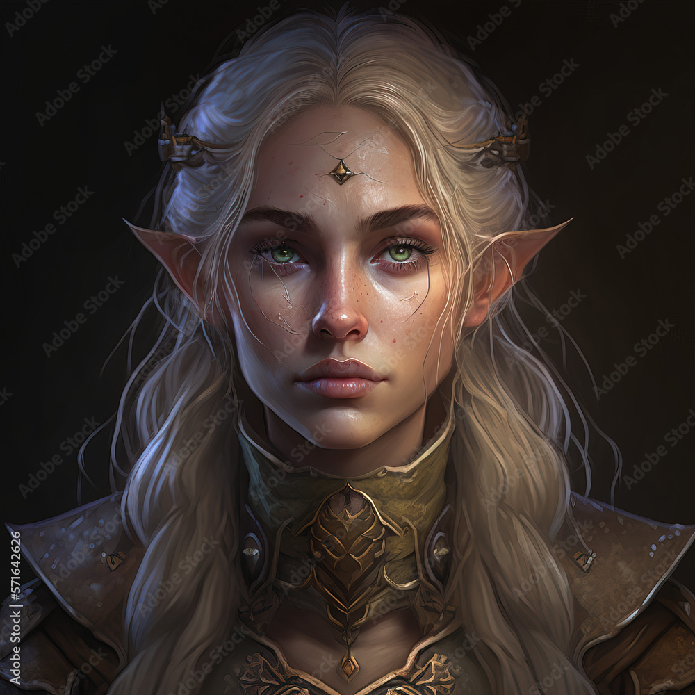 "Majestic Warrior Princess: A Female Character in a Stunning Fantasy ...