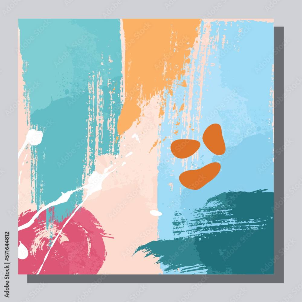 Abstract universal grunge art texture, web header template. Collage ...