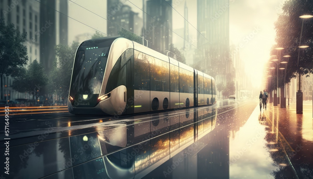 Future City Tram: Autonomous Urban Public Transportation. AV Technology ...