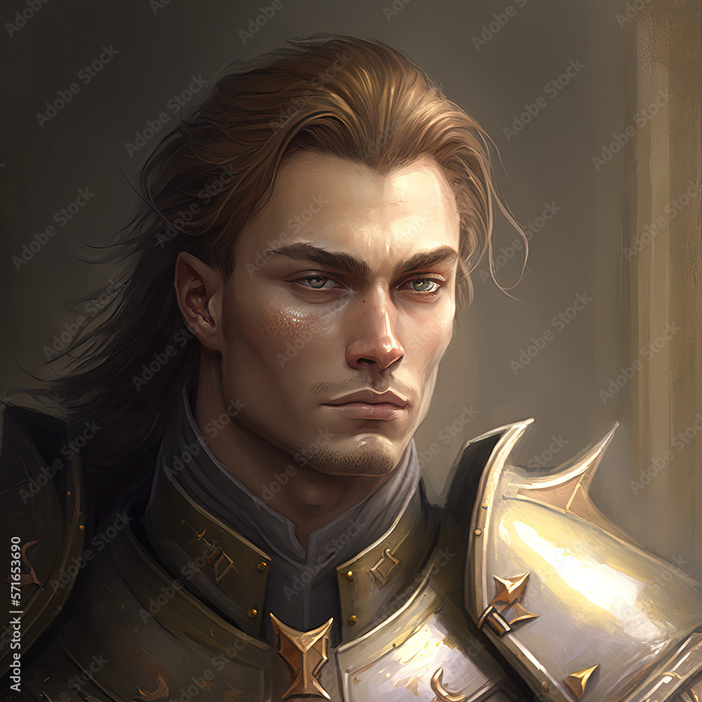 "The Holy Knight: A Majestic Portrait of a Paladin in the World of ...