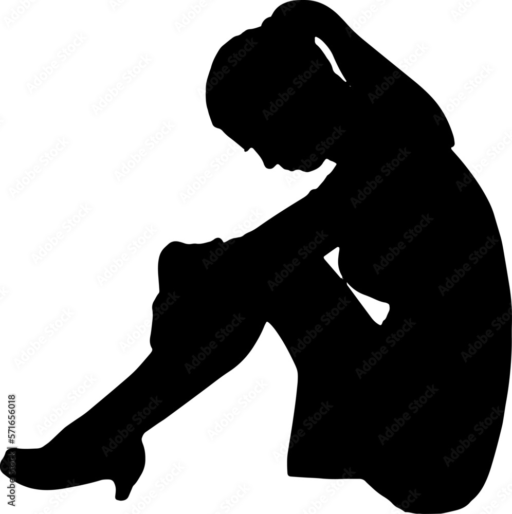 Sad Girl Silhouette