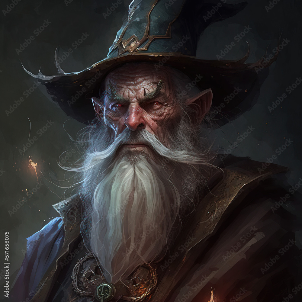 "The Enigmatic Wizard of the Fantasy World: A Spellbinding DND Front ...