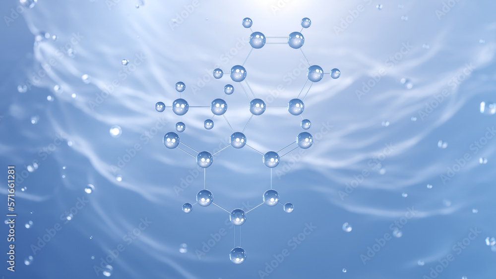 phenobarbital molecular structure, 3d model molecule, barbiturate ...