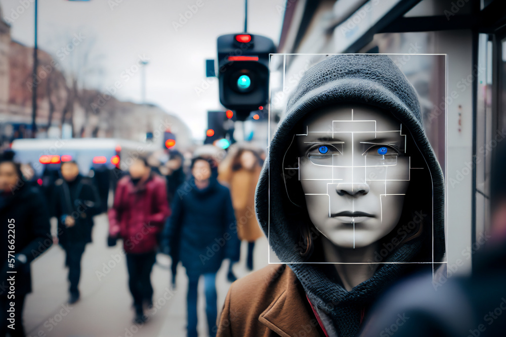 CCTV facial recognition detection software used for surveillance and ...