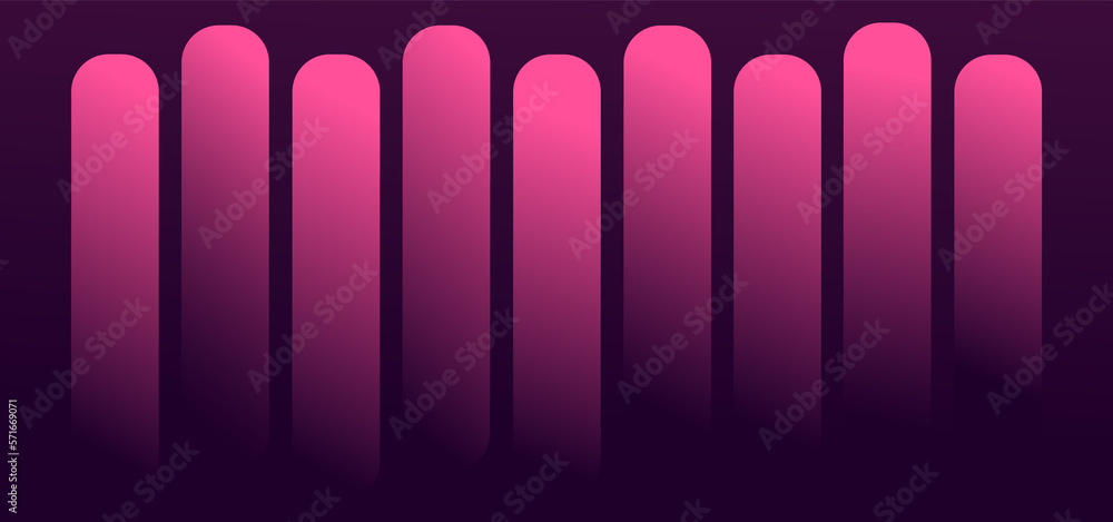 Abstract banner. Gradient stripes background. Trendy design template ...
