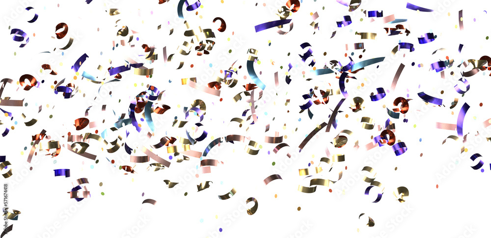 confetti png. Gold confetti falls from the sky. Glittering confetti on ...