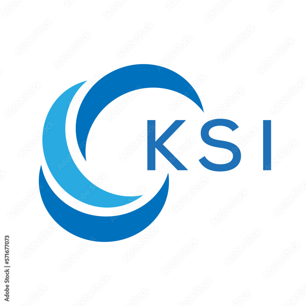 KSI Letter logo design template vector. KSI Business abstract ...
