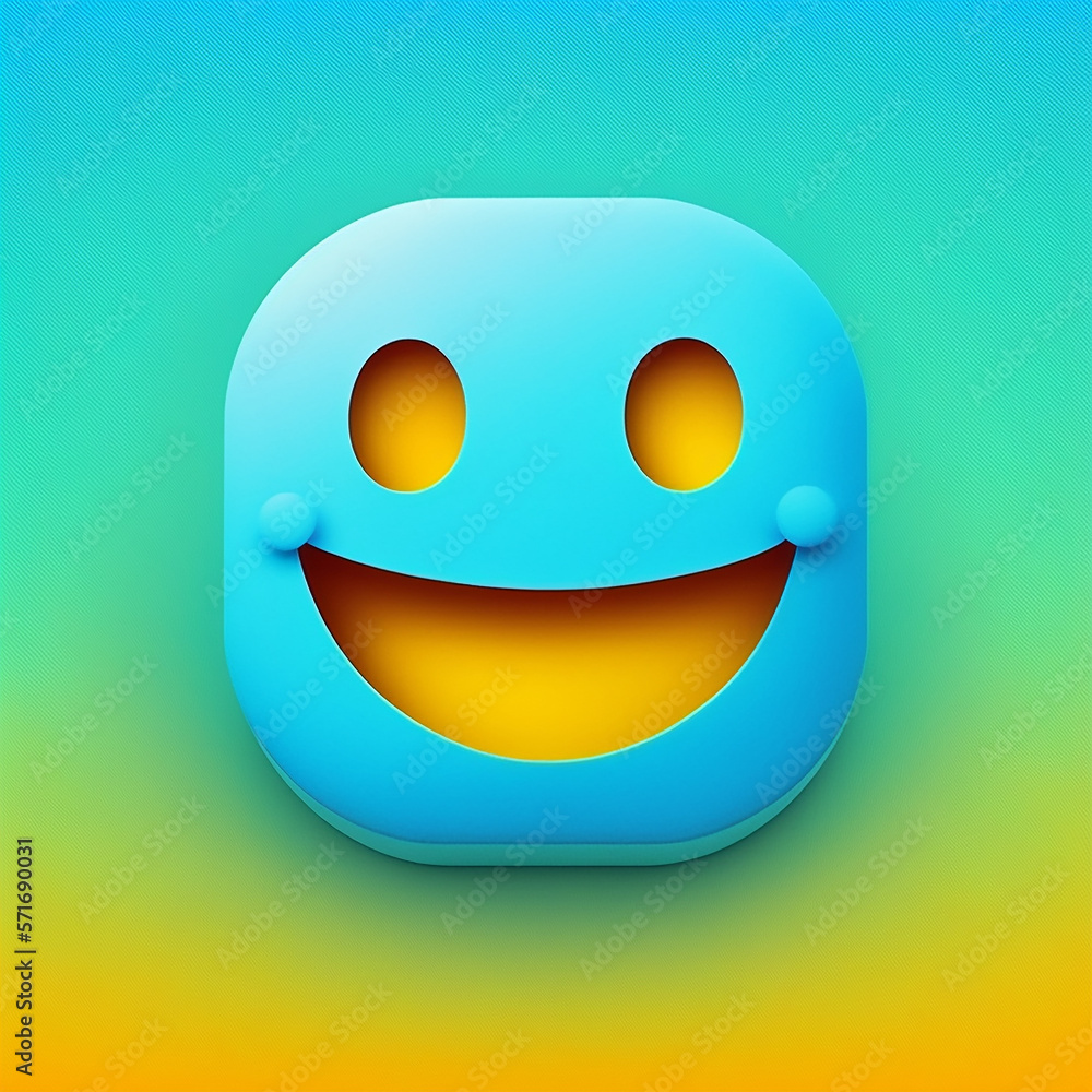 icon for happy apps. Social media interaction. Emotions. Simple filled ...