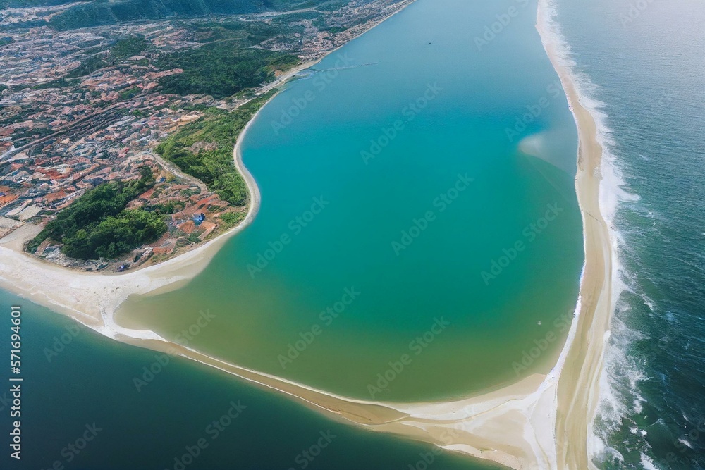 Praia Bairro Ponta dAreia Litoral Sao Luis Maranhao Nordeste Pradios ...