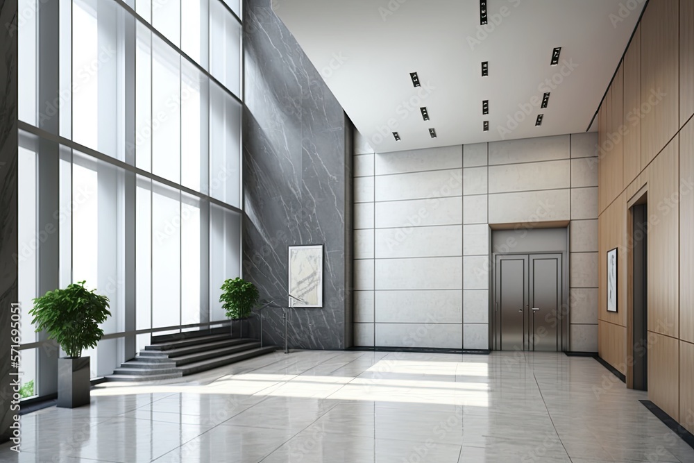 Modern Office Entrance