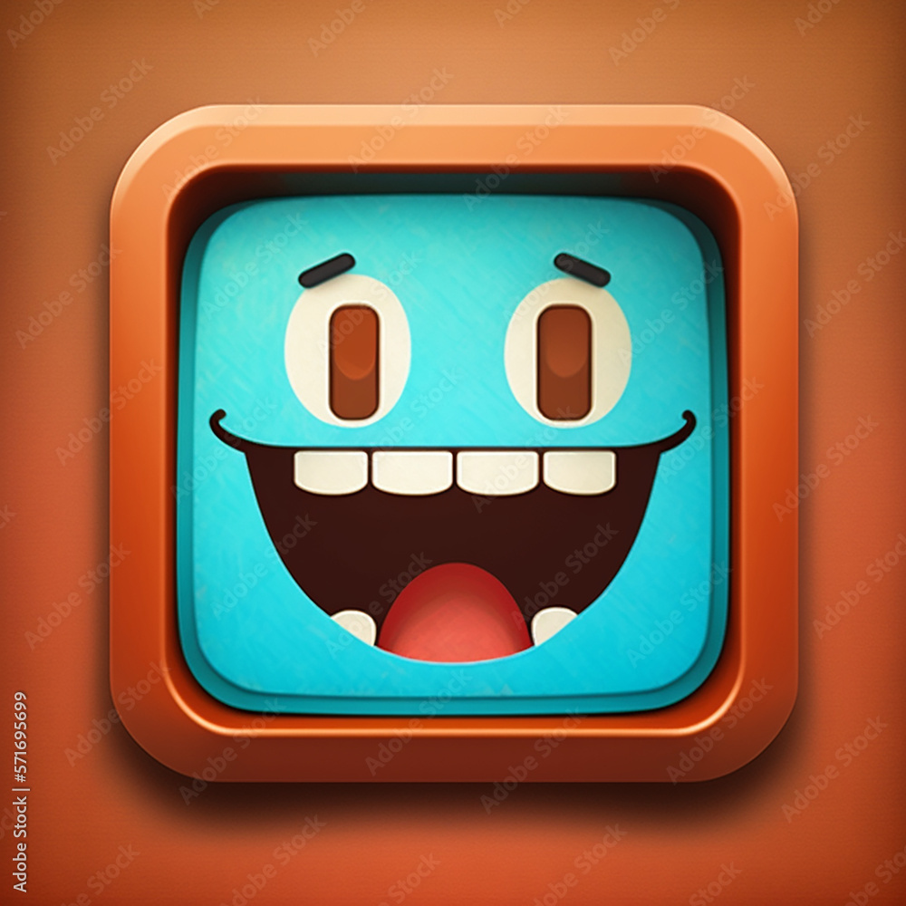 icon for happy apps. Social media interaction. Emotions. Simple filled ...