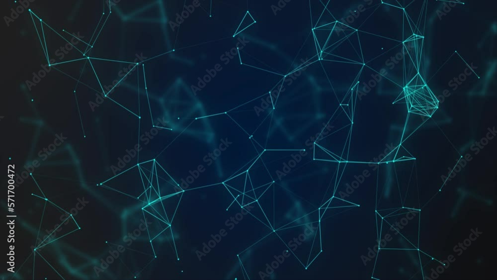 plexus technology network connation background, plexus line moving on screen, Abstract ...