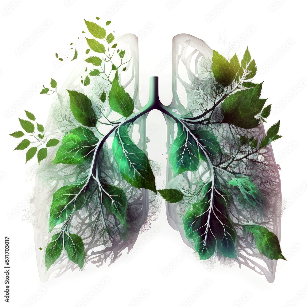 Eine grüne Lunge für reine und saubere Luft. Gesund durch Klimaschutz ...