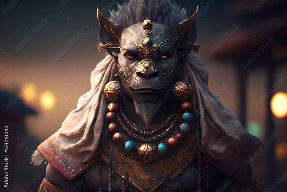 Generative AI, a strong domineering beast-man in African traditional ...