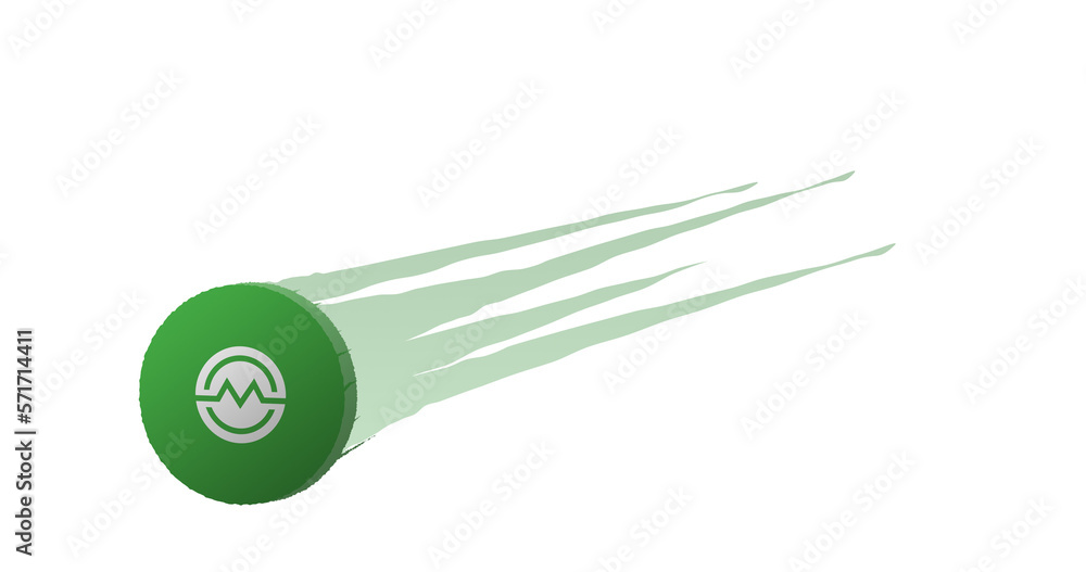 February 14 2023 Illustration of the crypto crash of the asset token ...