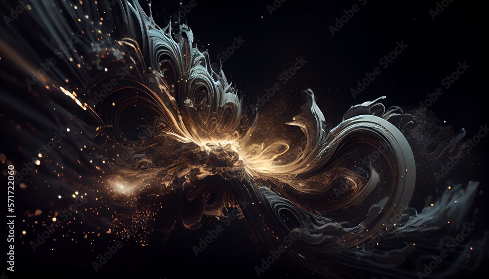 lines of space dust drifting deep in space, volumetric Light, VFX ...