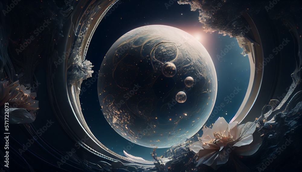 Creation of a new world deep in space, volumetric Light, VFX, insanely ...