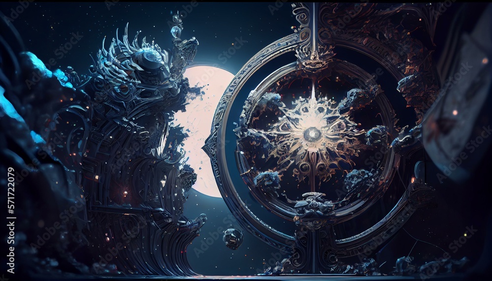 Creation of a new world deep in space, volumetric Light, VFX, insanely ...