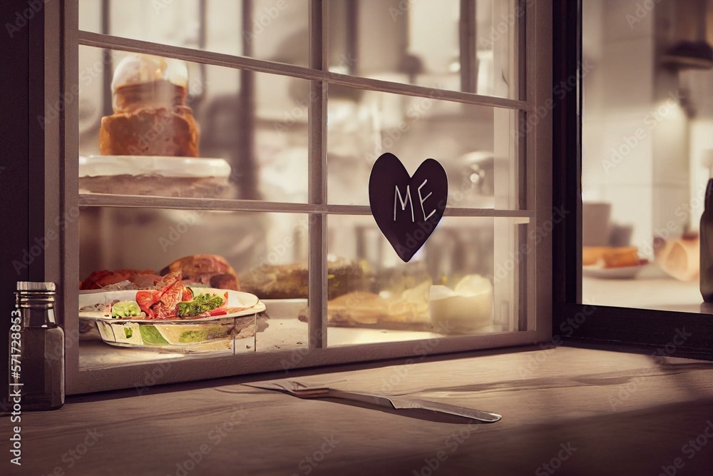 Love Leftovers Eat Me First handmade sign in fridge, help reduce food ...