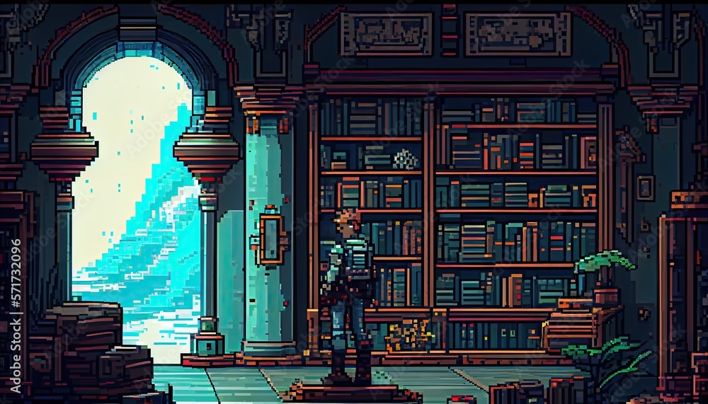 Fantasy 8 Bit Pixel Art, Game Concept, , Generated Using AI Stock ...