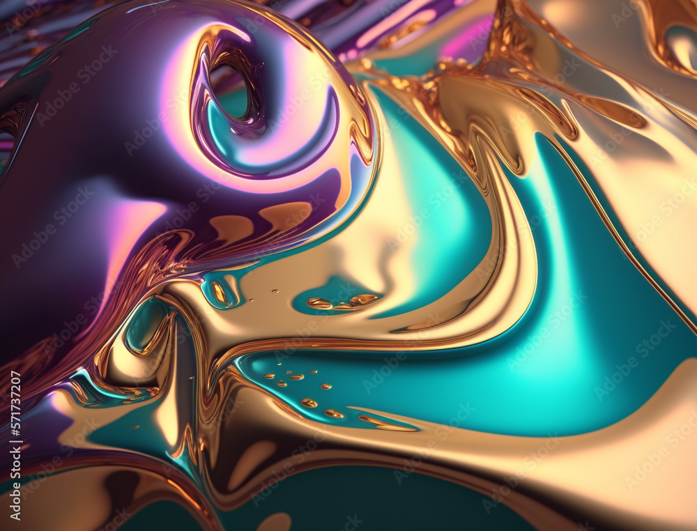 Captivating image showcases the mesmerising effect of acrylic paints in ...