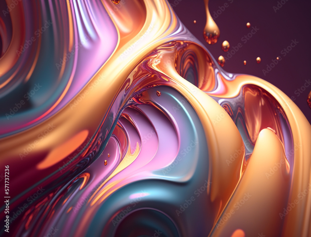 Captivating image showcases the mesmerising effect of acrylic paints in ...