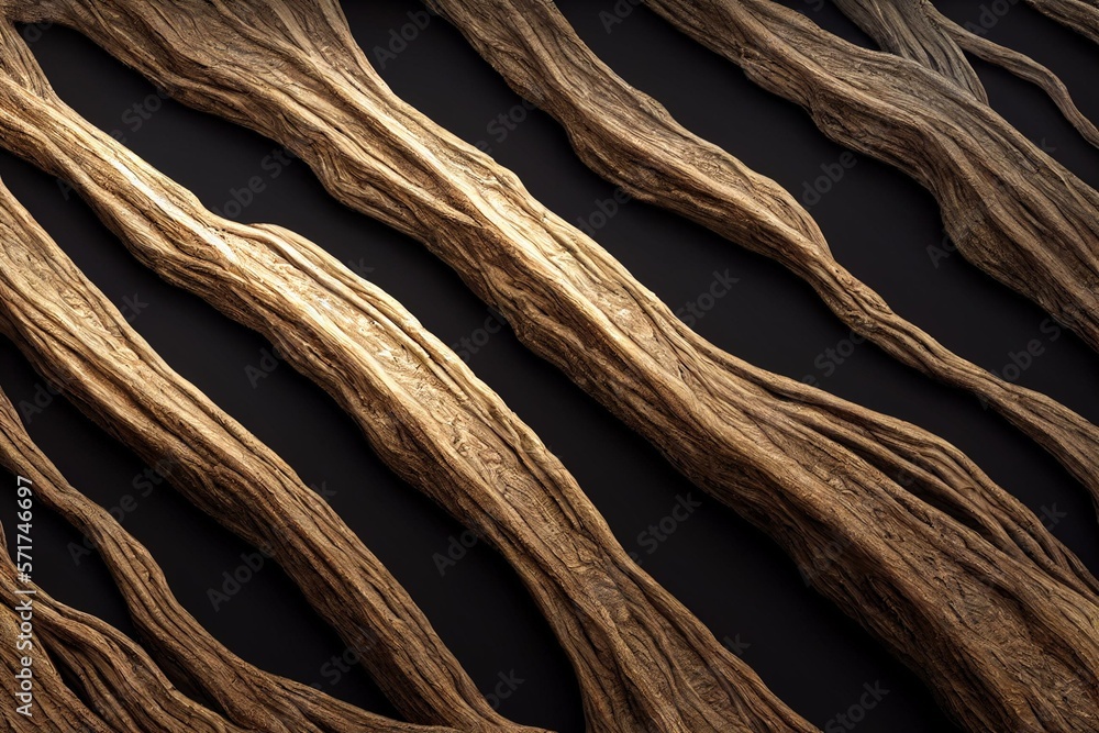 Tree roots underground structure, soil cross section. Generative AI ...