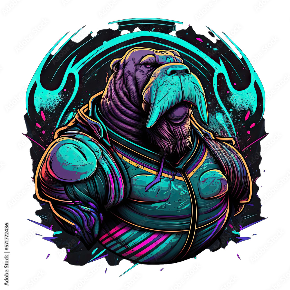 Epic, Unique, and Artistic Walrus Animal Moscot Sports Team Logo T ...