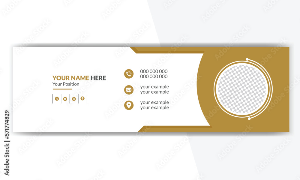 Email signature template design. Creative corporate mail business email ...