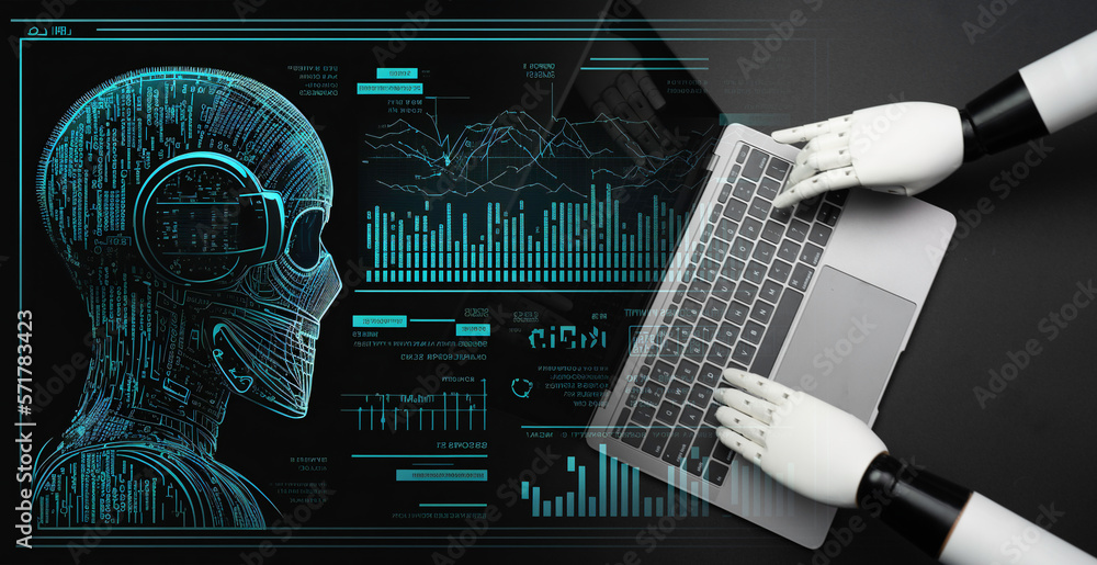 Artificial Intelligence, Chatbot Chat with AI, Businessman using ...