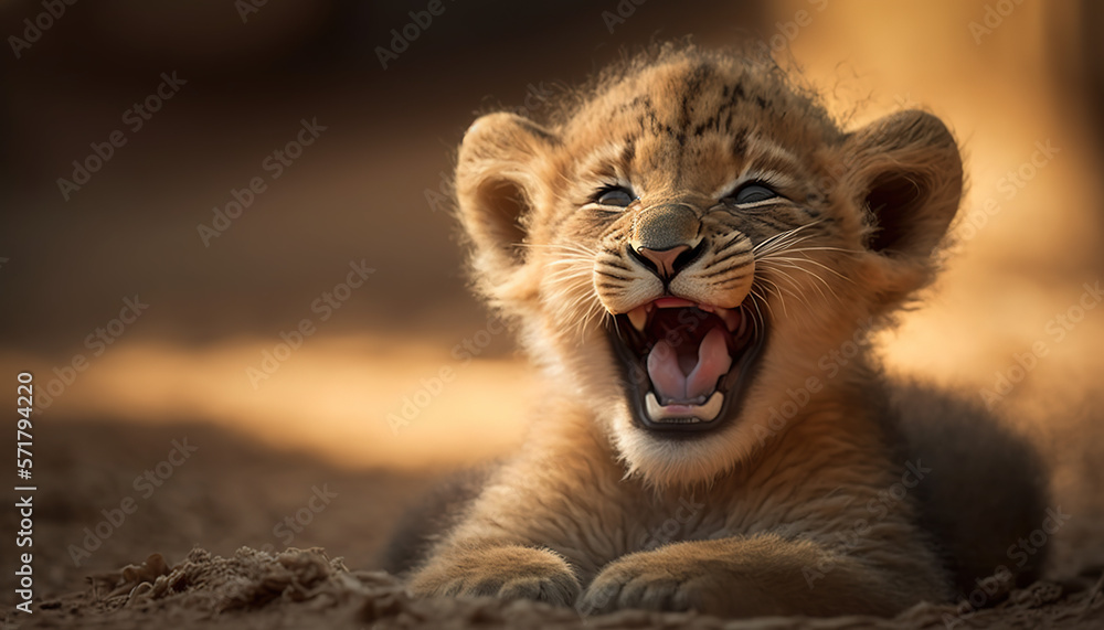 Lion Laughing