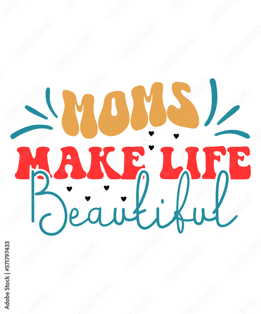 Vetor de Retro Mom svg, Mom Life svg, Groovy Mama svg,Retro Mom Quotes ...